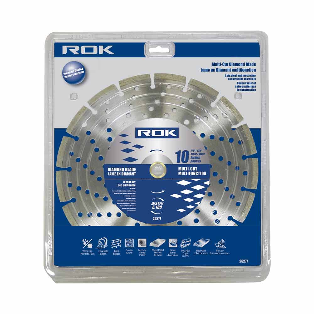 ROK 26277 10in Multi-Cut Diamond Blade - Pro Series – Leo Tools Ltd.