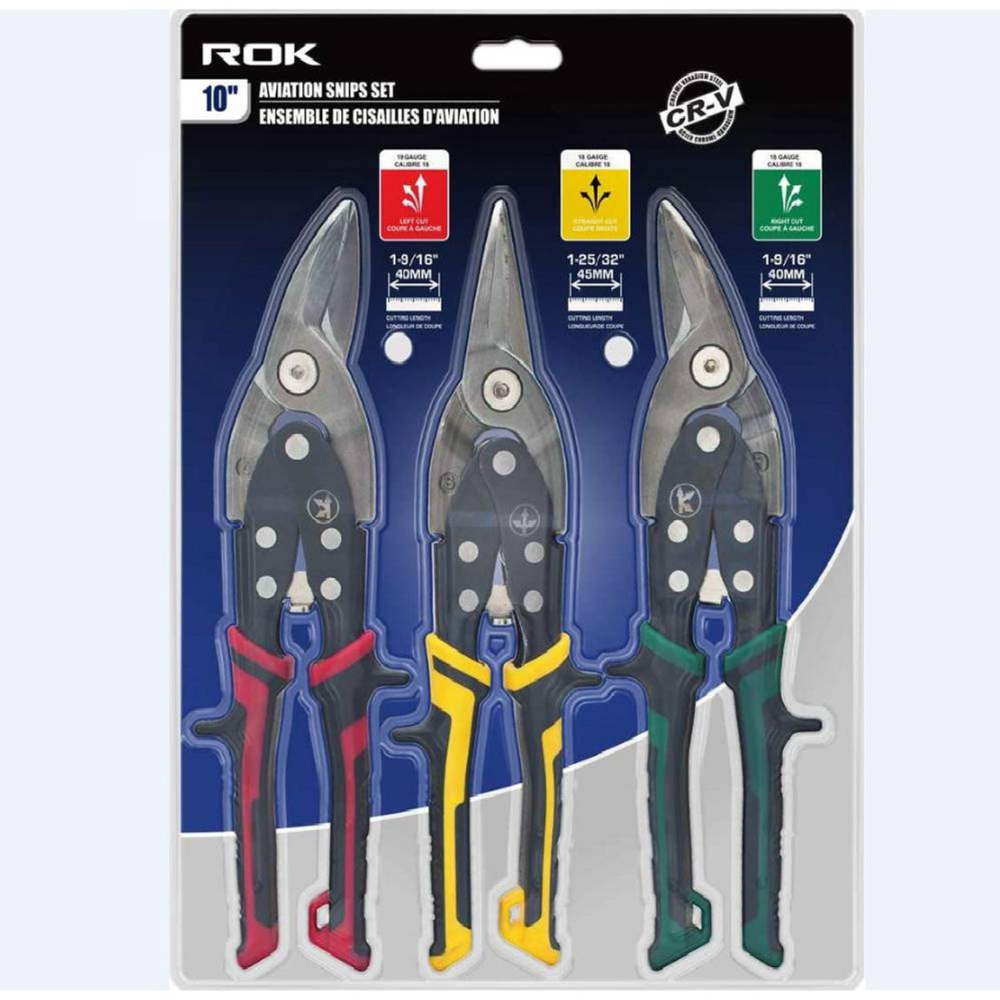 ROK 65420 3pc Aviation Snip Set – Leo Tools Ltd.