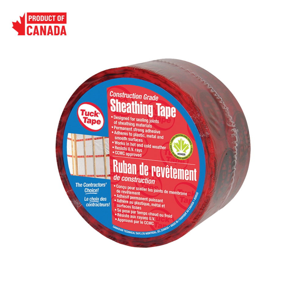 CANTECH 2205256055 Red Construction Grade Sheathing Tape – Leo Tools Ltd.