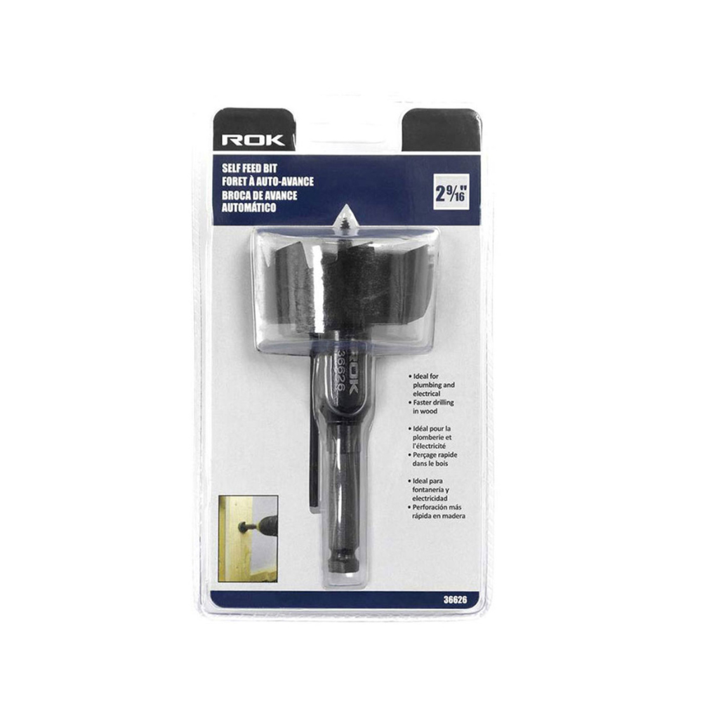 ROK 36626 2-9/16in Self-Feed Drill Bit – Leo Tools Ltd.